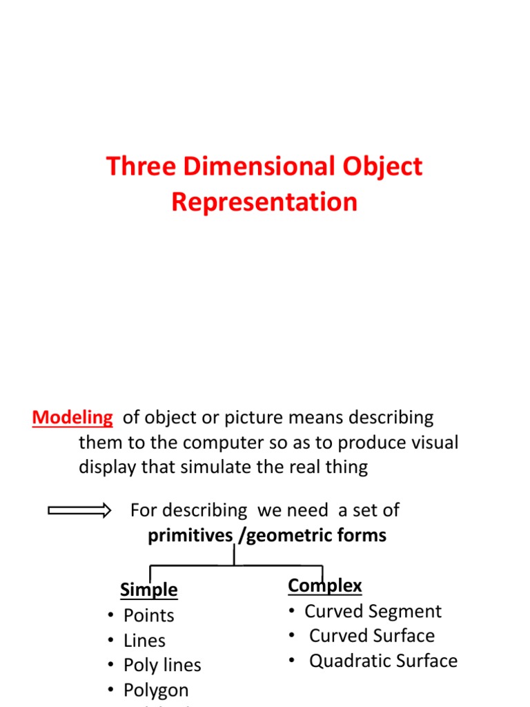 Three Dimensional Object Representation | PDF | Spline (Mathematics ...