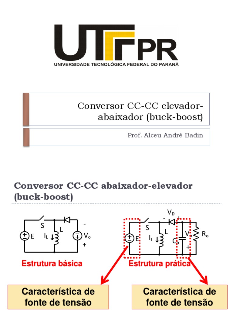 Conversor Buck Boost PDF | PDF | Eletromagnetismo | Quantidades físicas