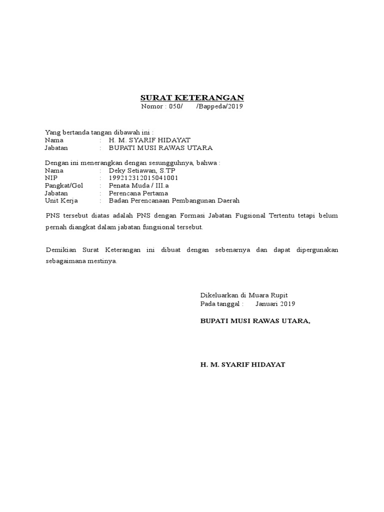 Contoh Surat | PDF