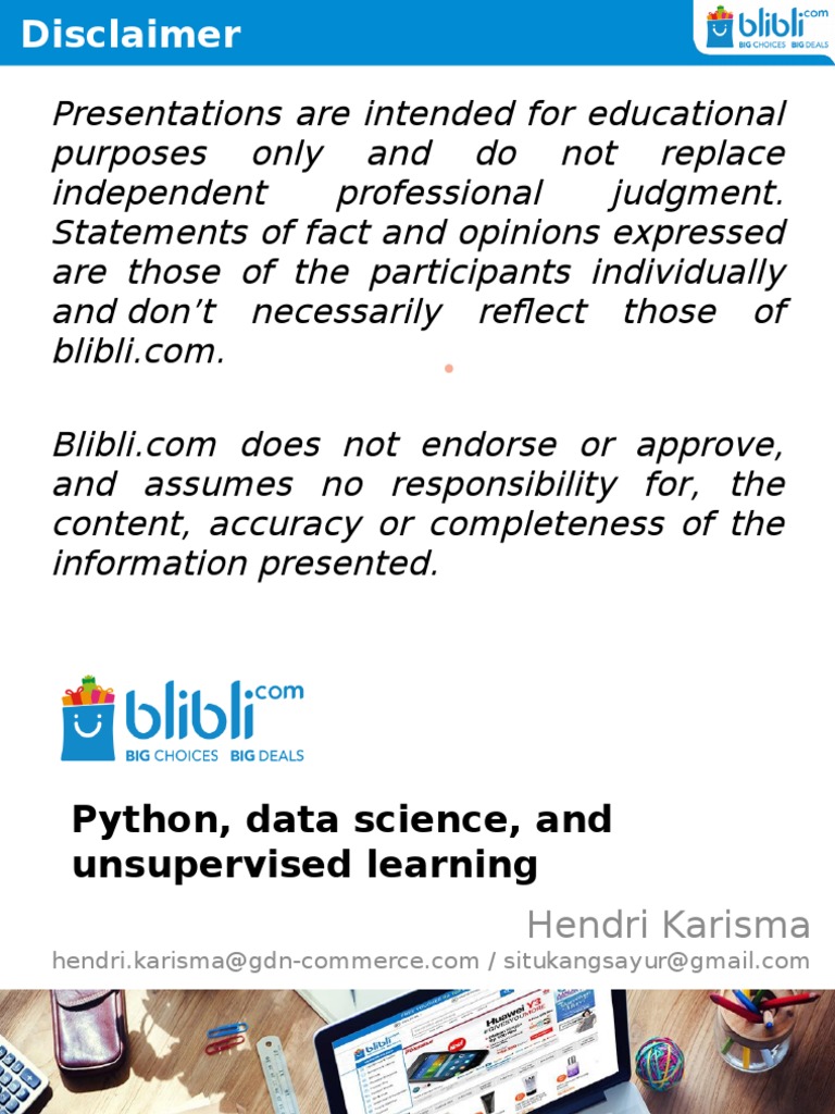 Python, Data Science, and Unsupervised Learning | PDF | Machine ...