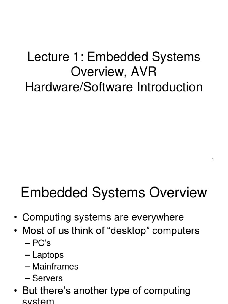Avr Basics For Engg Students | PDF | Embedded System | Microcontroller