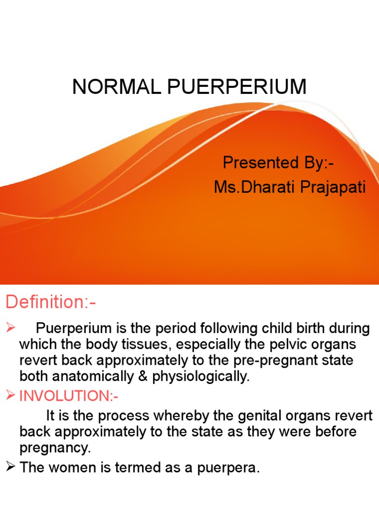 New NORMAL PUERPERIUM | PDF | Lactation | Uterus