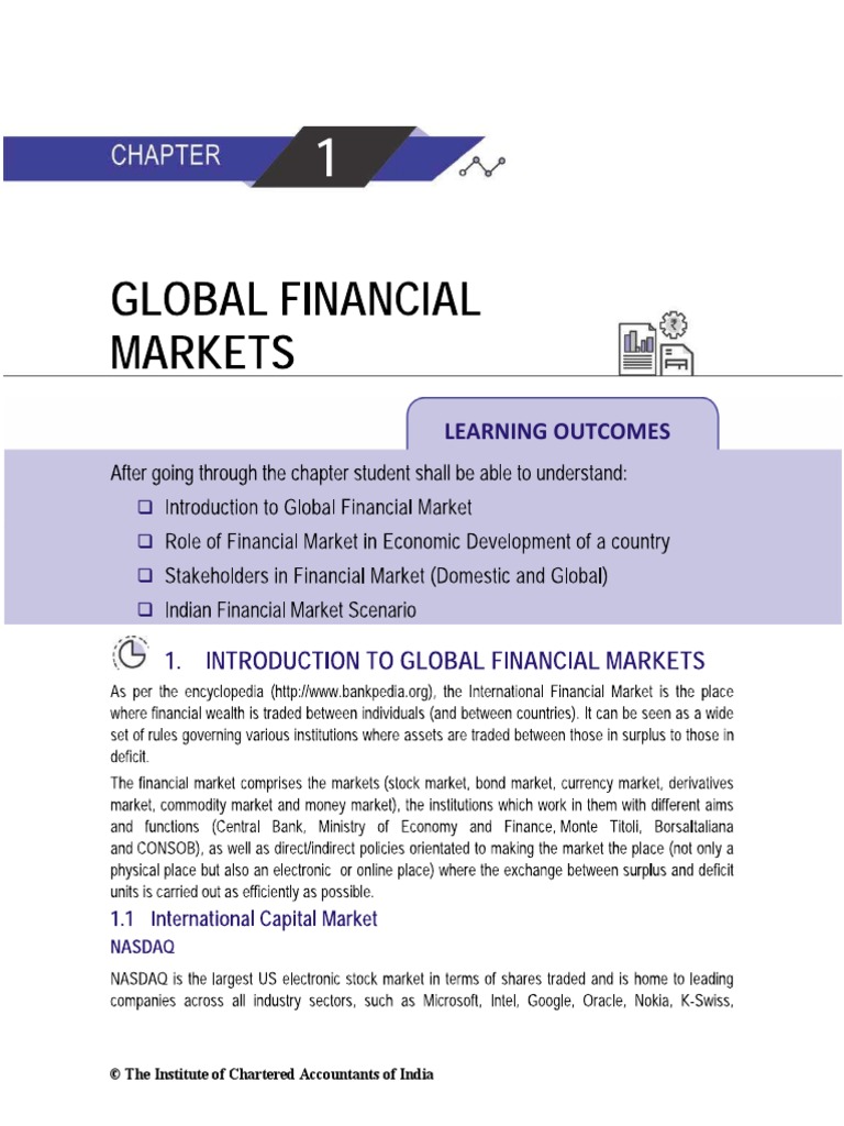 Global Financial Markets Overview | PDF | Politics Of East Asia ...