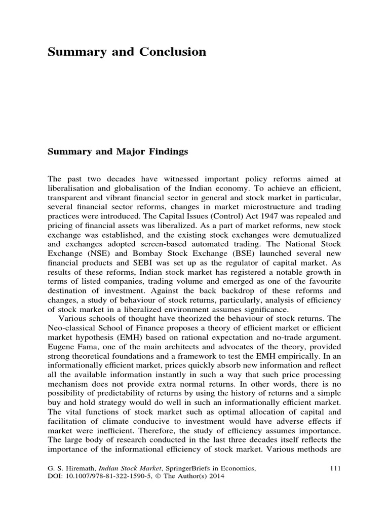 Stock Market Project-2 | PDF | Efficient Market Hypothesis | Stock Market