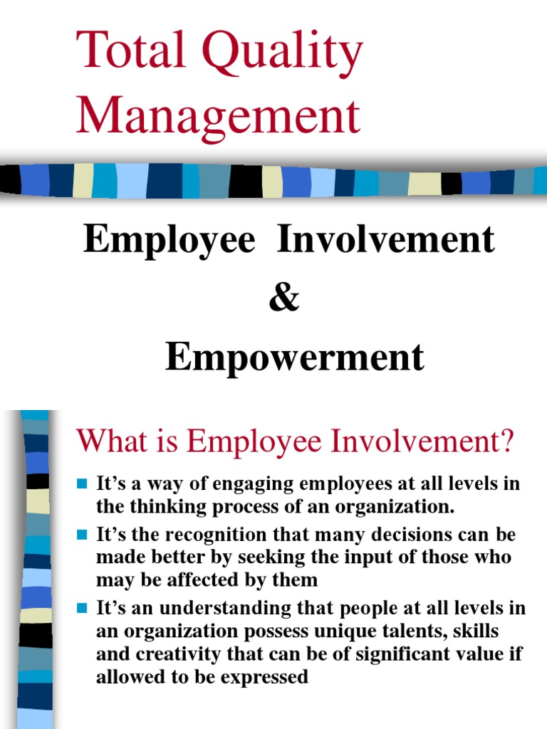Chapter - 2 Employee Involvement & Empowerment | PDF | Empowerment ...