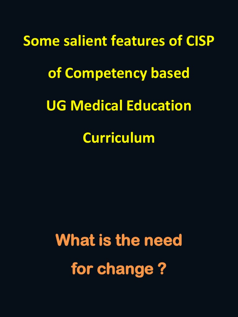 Presentation CISP | PDF | Curriculum | Medical School