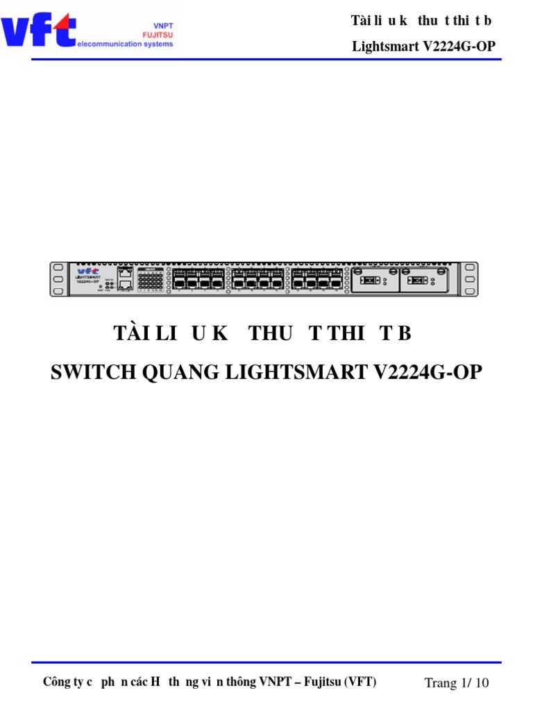 Tài Liệu Kỹ Thuật V2224G-OP | PDF