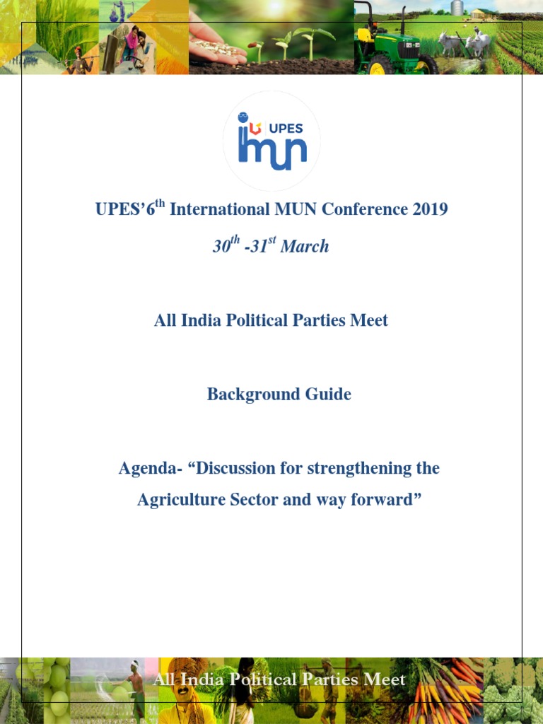 Background Guide - AIPPM | PDF | Agricultural Machinery | Agriculture