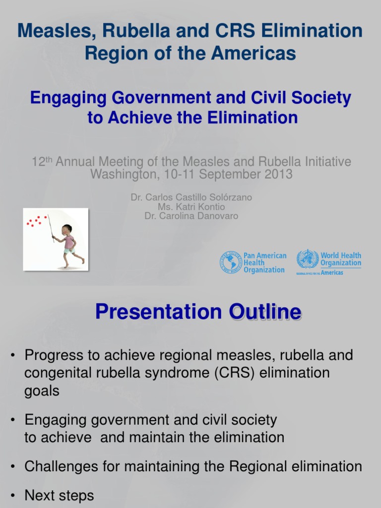 Measles, Rubella and CRS Elimination Region of The Americas | PDF ...