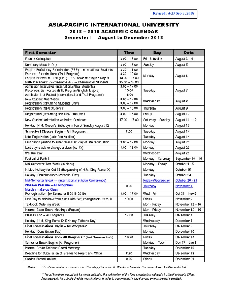 APAC CALENDAR | PDF | Academic Term | Behavior Modification