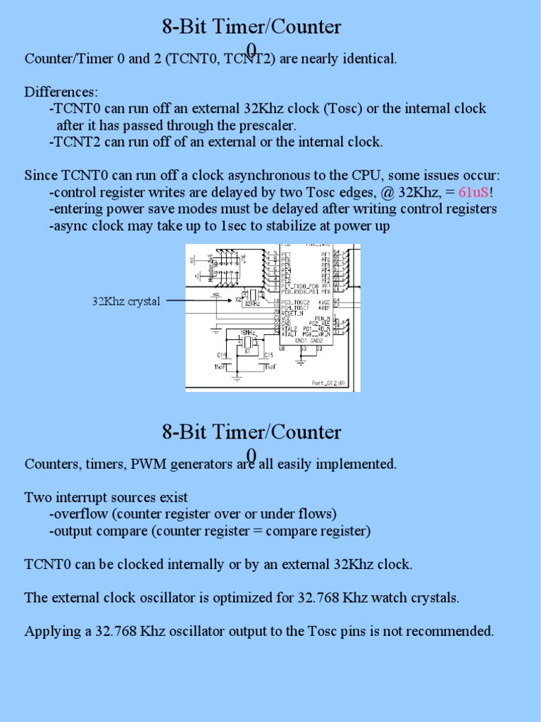 8 Bit Timer Countor | PDF | Electronic Engineering | Computer Engineering
