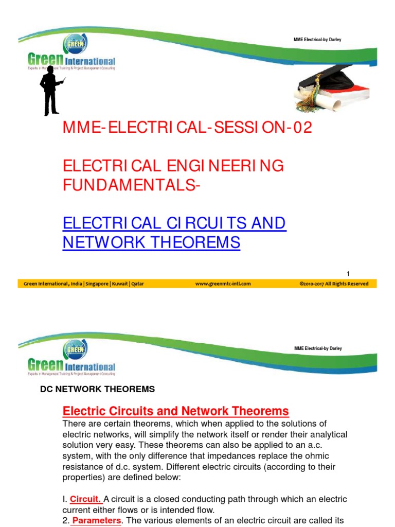 MME-Electrical-Session-2 Network Theorems PDF | PDF | Electrical ...