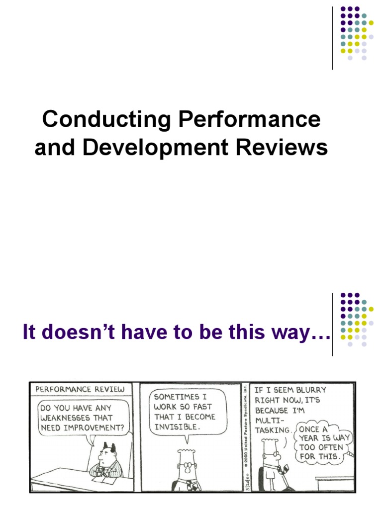 Conducting Performance and Development Reviews | PDF | Performance ...