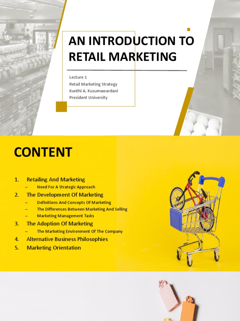 01 - An Introduction To Retail Marketing | PDF | Retail | Marketing