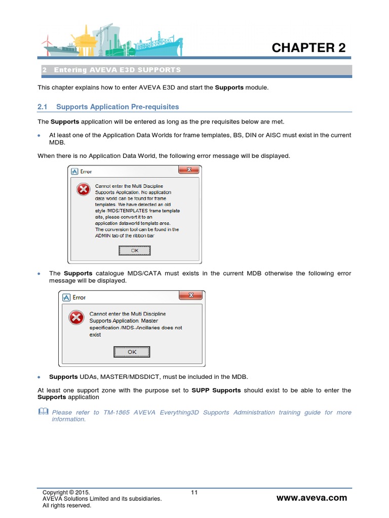AVEVA - E3D - 2.1 - Supports Manual PDF | PDF | Button (Computing ...