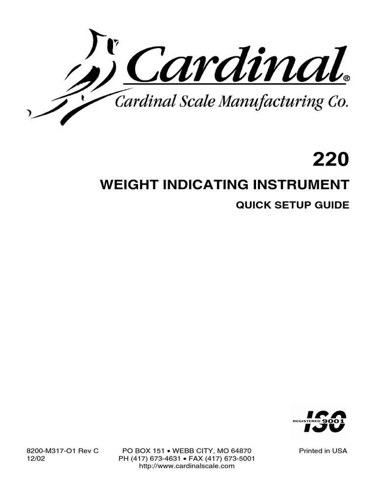Manual Cardinal 220 | Download Free PDF | Electrical Connector ...