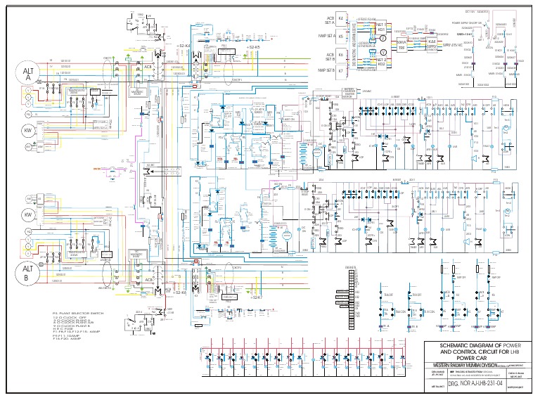 Indian Railway LHB Coach Diagram Mod LHB Power Car PDF | PDF