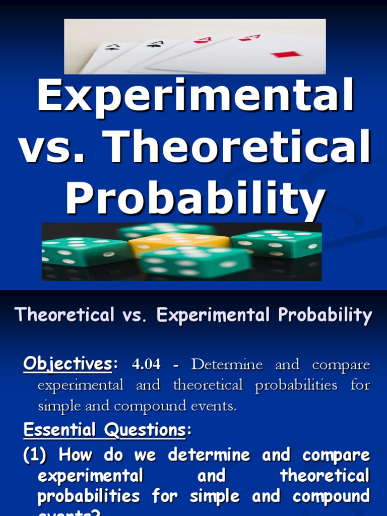 06 - Theoretical vs. Experimental Probability | PDF | Probability | Experiment