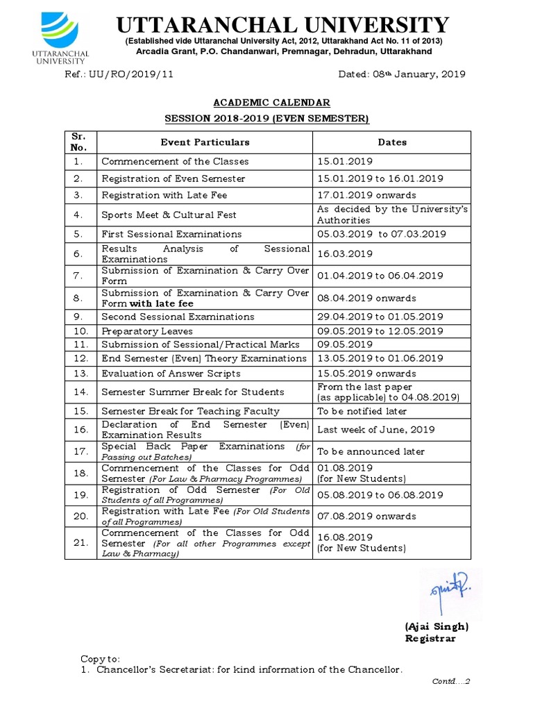 Academic Calendar | PDF | Academic Term | Schools