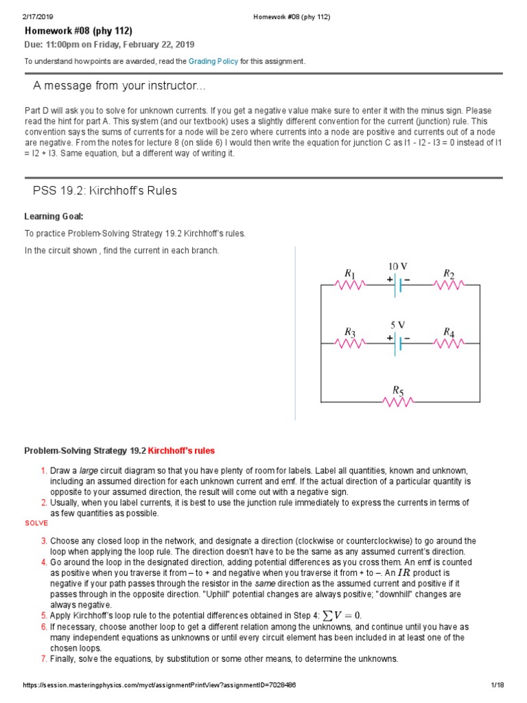 Homework #08 (Phy 112) Solutions | PDF | Volt | Capacitor