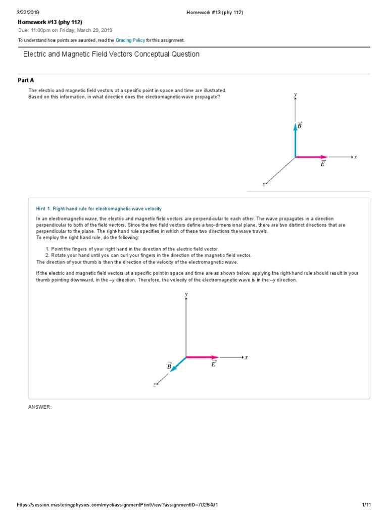 Homework #13 (Phy 112) Solutions | PDF | Wavelength | Frequency