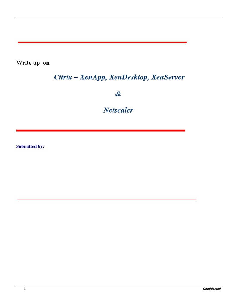 Citrix Solution PDF | PDF | Desktop Virtualization | Virtualization