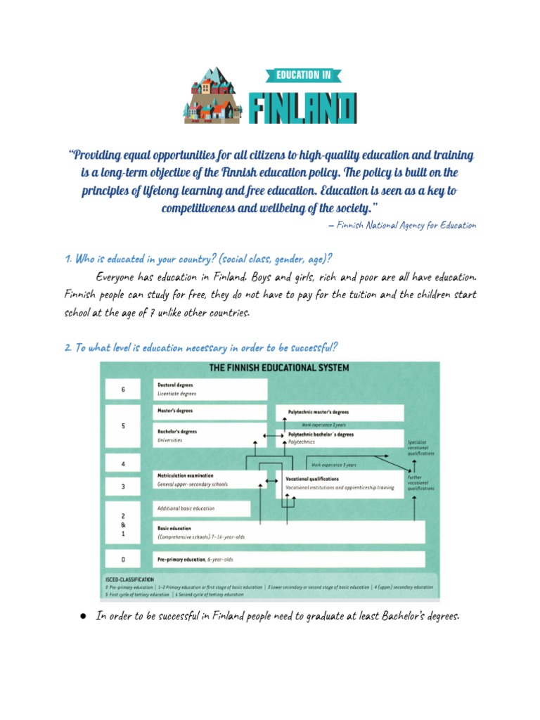 Finland Education | PDF | Curriculum | Educational Technology