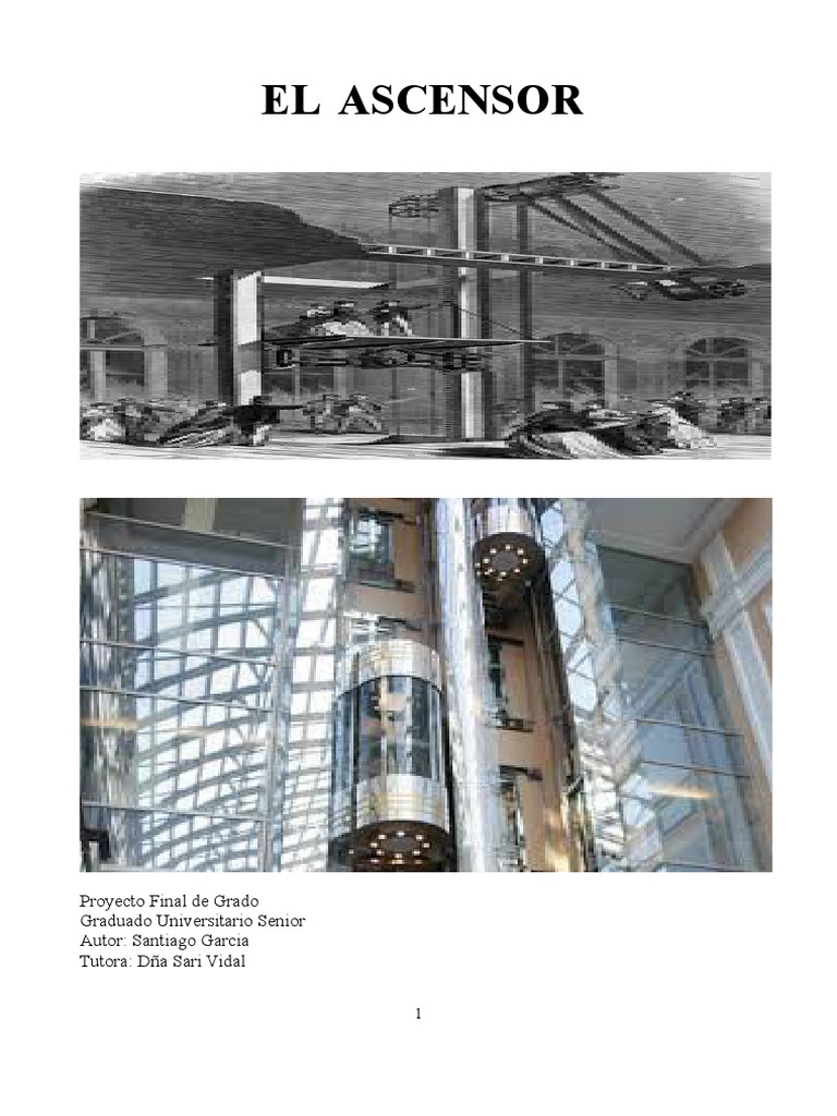 El-ascensor.pdf | Ascensor | Tecnología