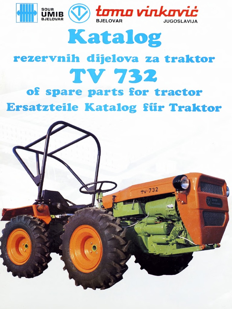 Katalog Rezervnih Dijelova Za Traktor TV 732 PDF | PDF