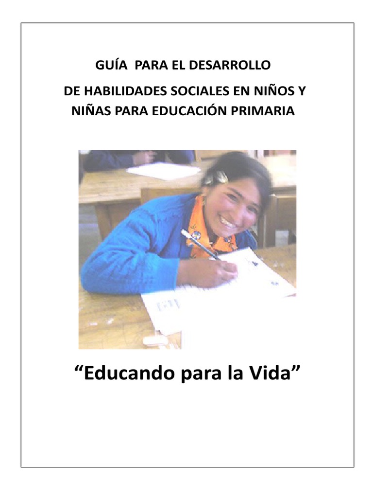 Guia de Habilidades Sociales | PDF | Educación primaria | Comportamiento