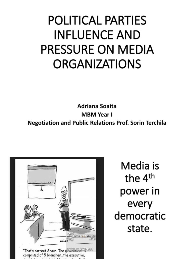 Political Parties Influence and Pressure On Media Organizations | PDF ...