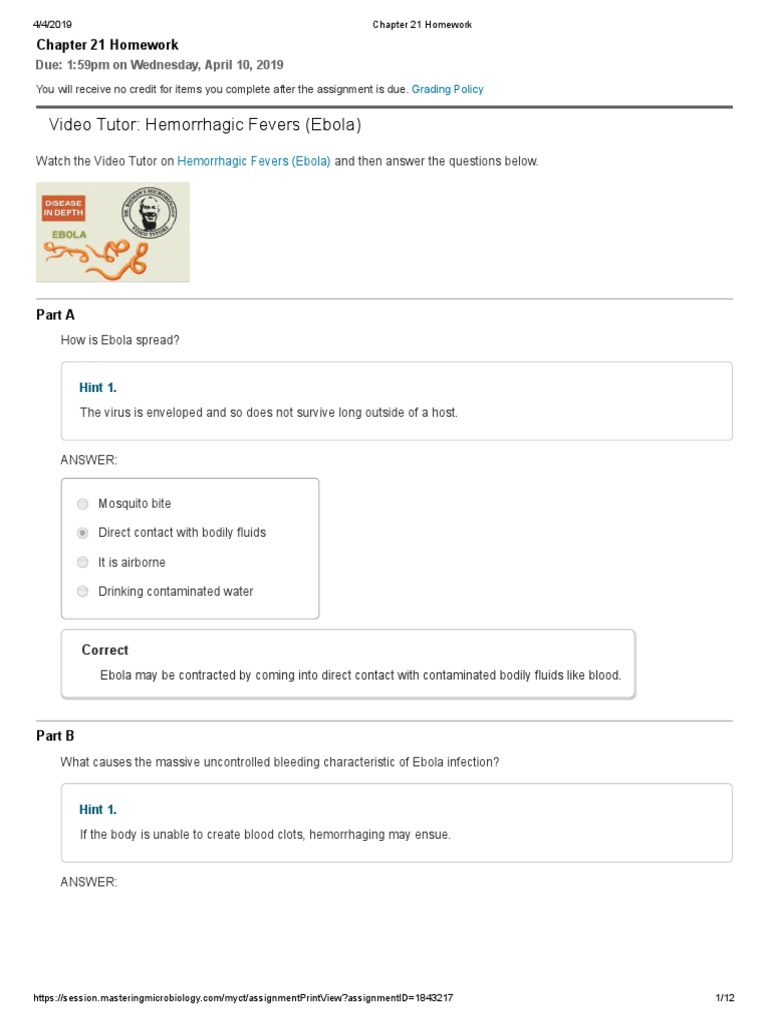 Chapter 21 Homework | PDF