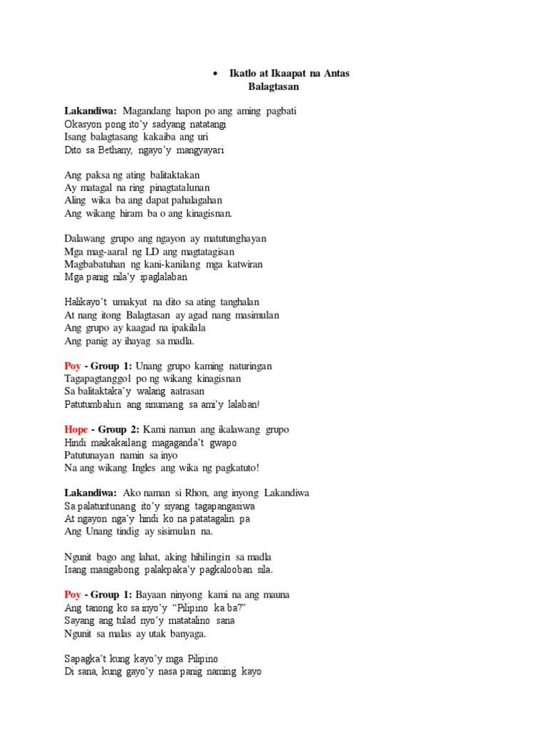 Balagtasan - Print.edited 1 | PDF