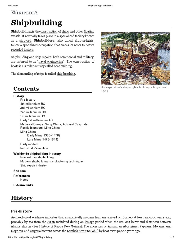 Shipbuilding: Pre-History | PDF | Shipbuilding | Ships