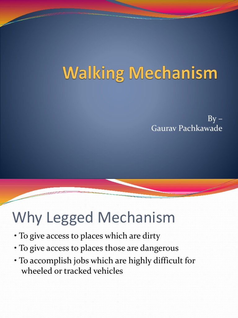 Walking Mechanism | PDF | Machines | Robot