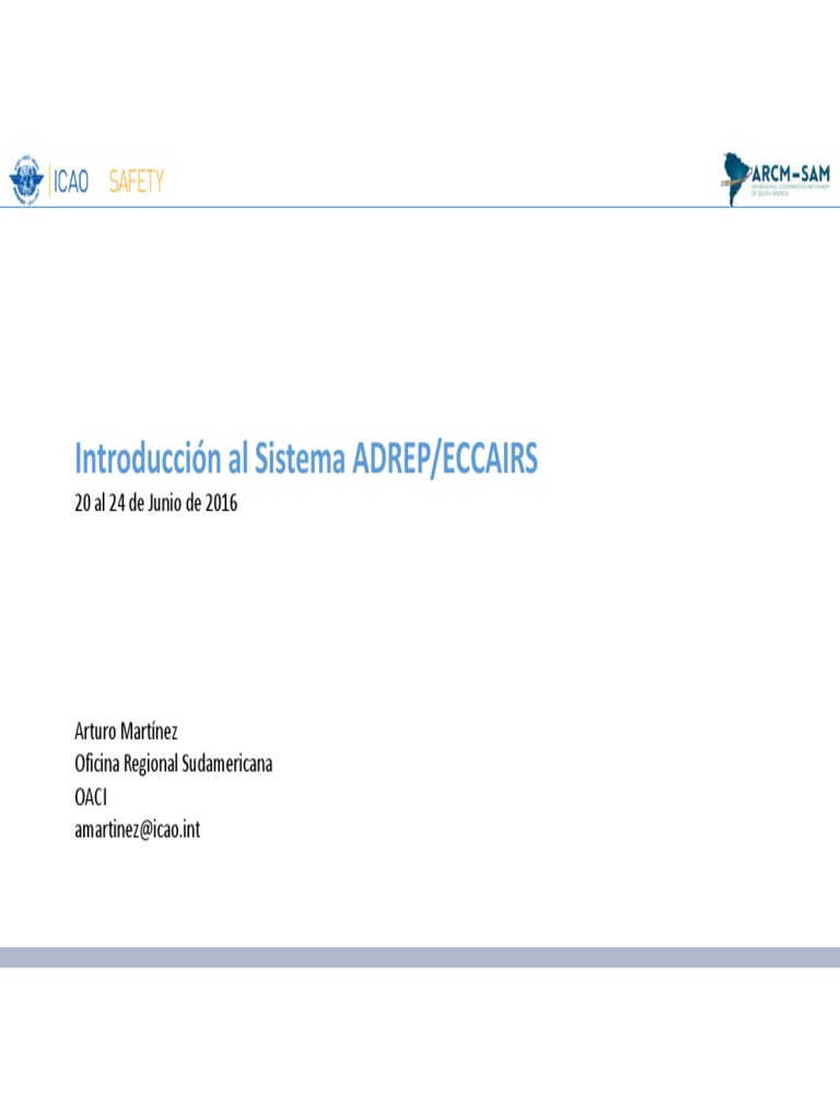 P14-Introduccion Al ECCAIRS PDF | PDF | Control de tráfico aéreo ...