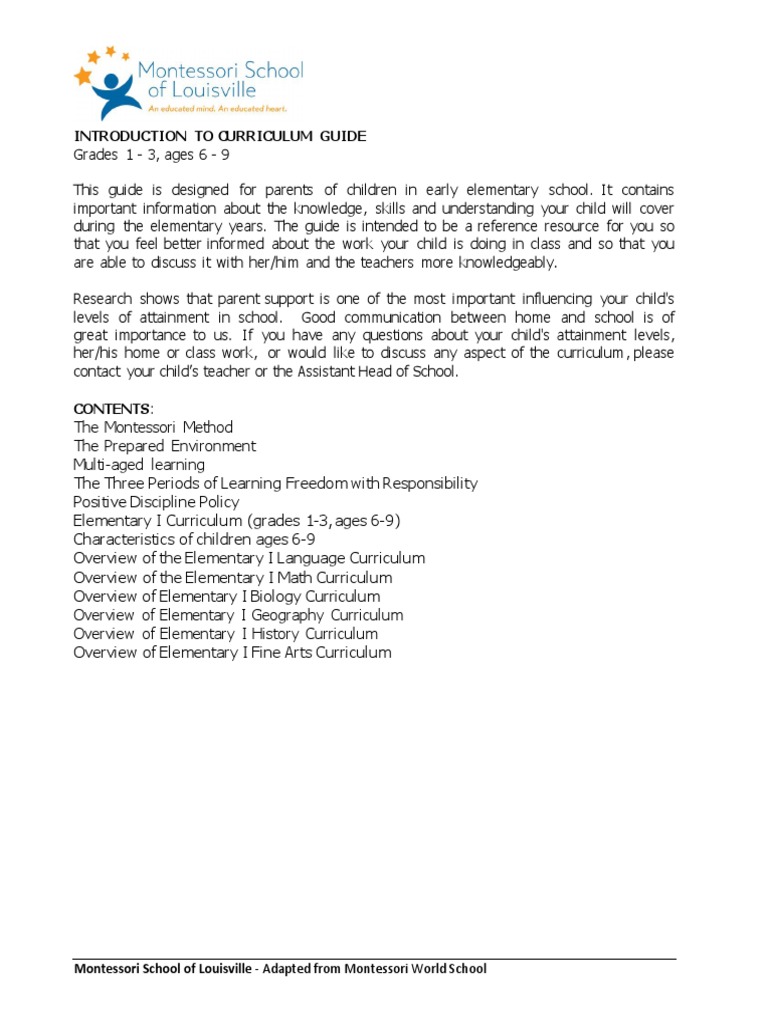 Lower Elementary Scope and Sequence - MSL Final | Download Free PDF ...