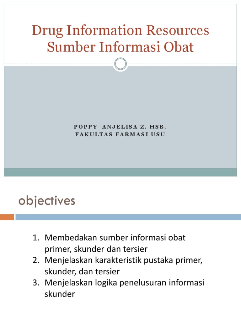 Sumber INFORMASI OBAT | PDF