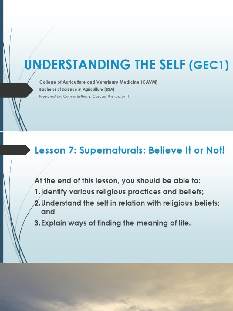 Lesson 7 Spiritual Self | PDF | Muhammad | Reincarnation