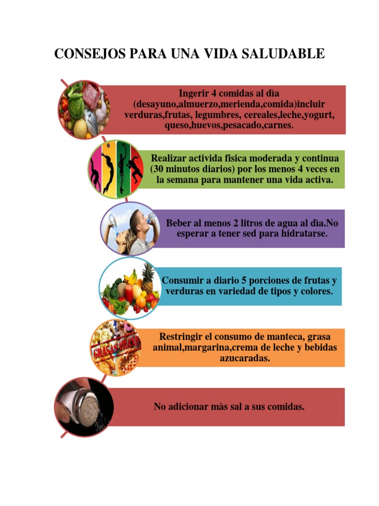 Consejos Para Una Vida Saludable
