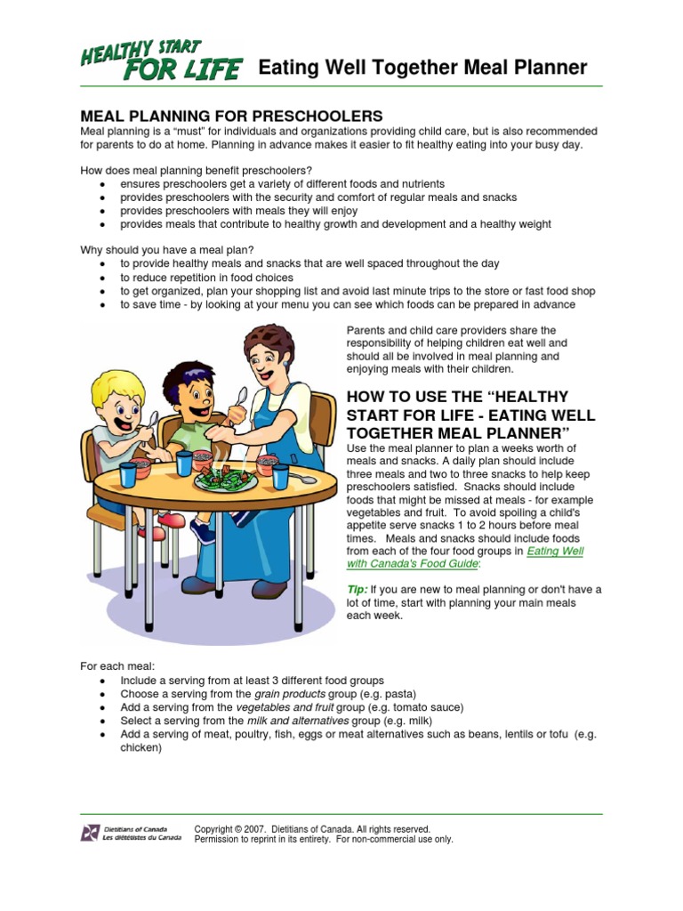 Healthy Eating Meal Planner | PDF | Cooking, Food & Wine | Wellness