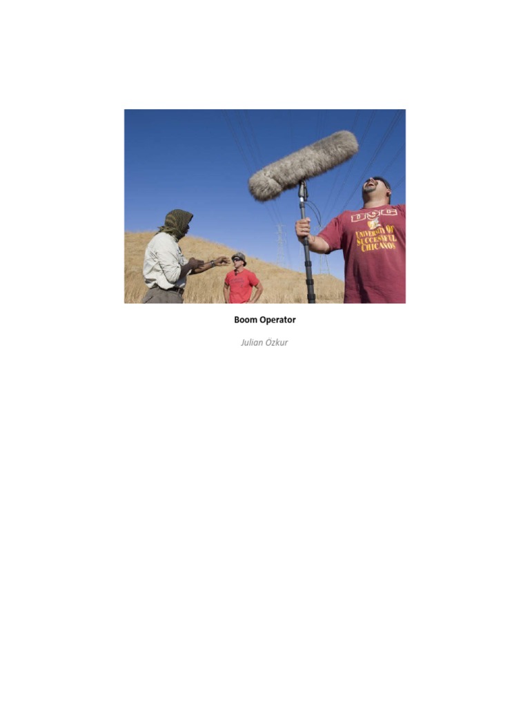 Boom Operator | PDF | Audio Engineer