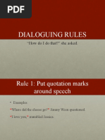 Dialogue Punctuation Rules Explained | PDF | Punctuation | Notation