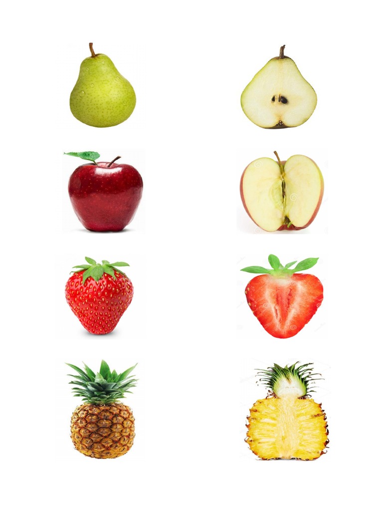 Frutas Enteras y Mitades | PDF