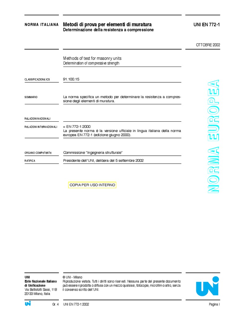 Uni en 772-1 2002 | PDF