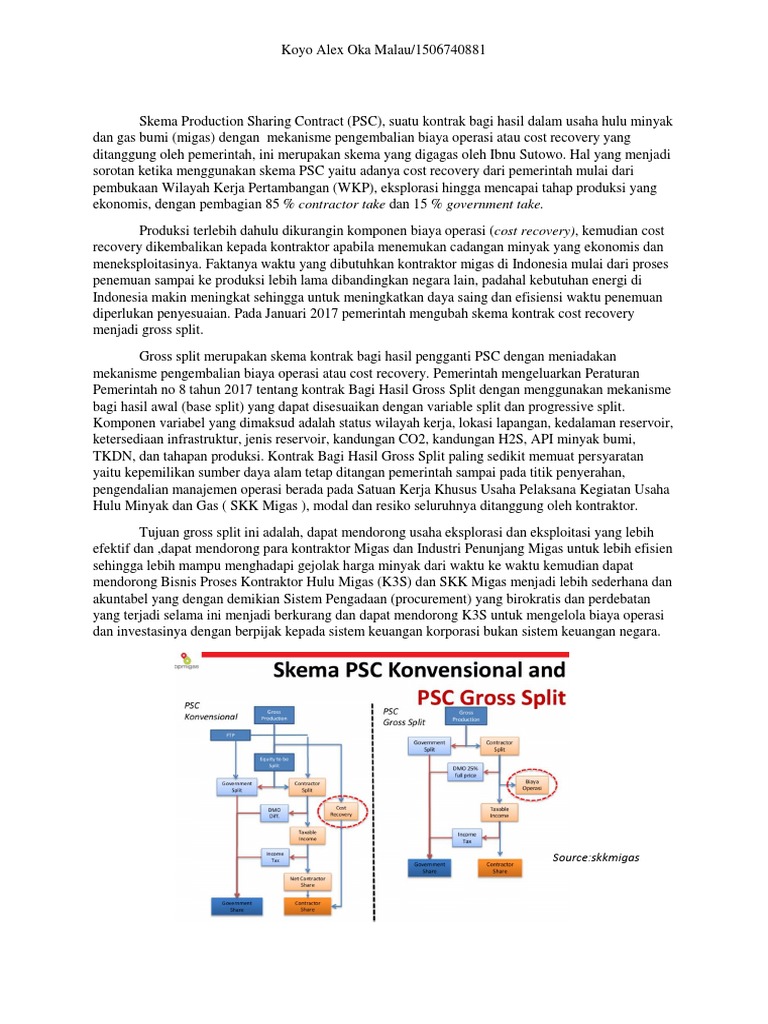 Skema Production Sharing Contract | PDF