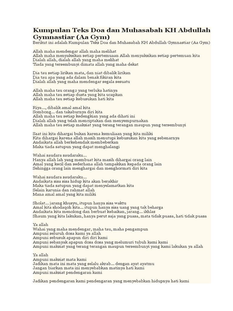 Teks Doa Indonesia | PDF