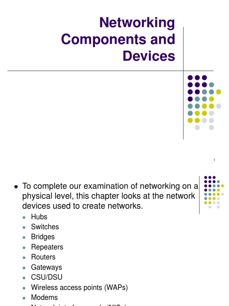 05 - Networking Components and Devices F | PDF | Network Switch ...