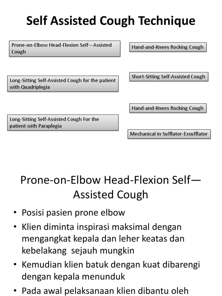 Self Assisted Cough Technique | PDF
