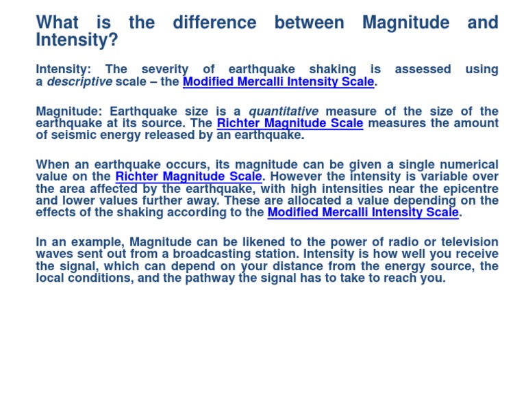 What Is The Difference Between Magnitude and Intensity?: Modified ...